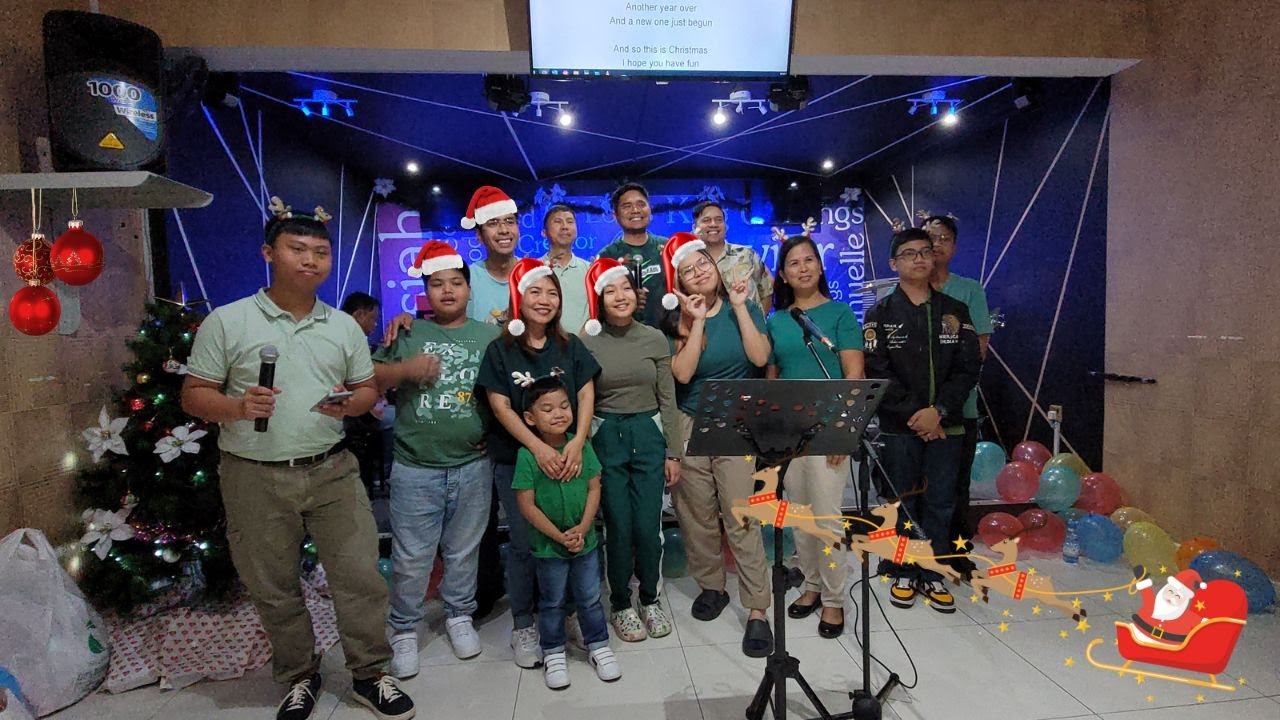 Green team's song entry for Christmas Caroling - YouTube