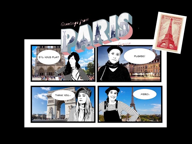 French Greeting Comic Strips