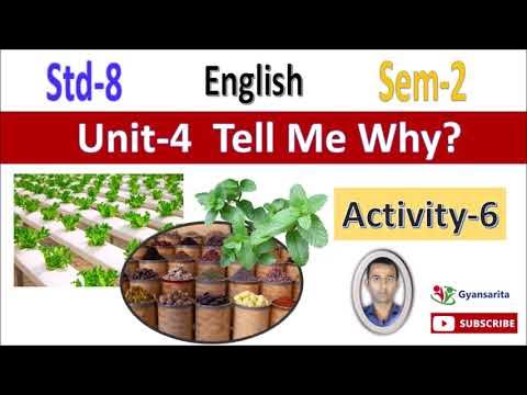 STD 8 ENGLISH SEM 2 UNIT 4 ACTIVITY 6 - YouTube