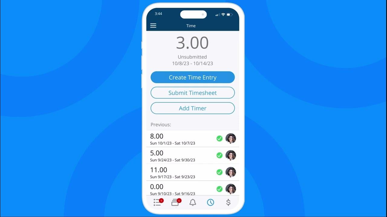 How to Create a Time Entry from the Project Insight Mobile App - YouTube