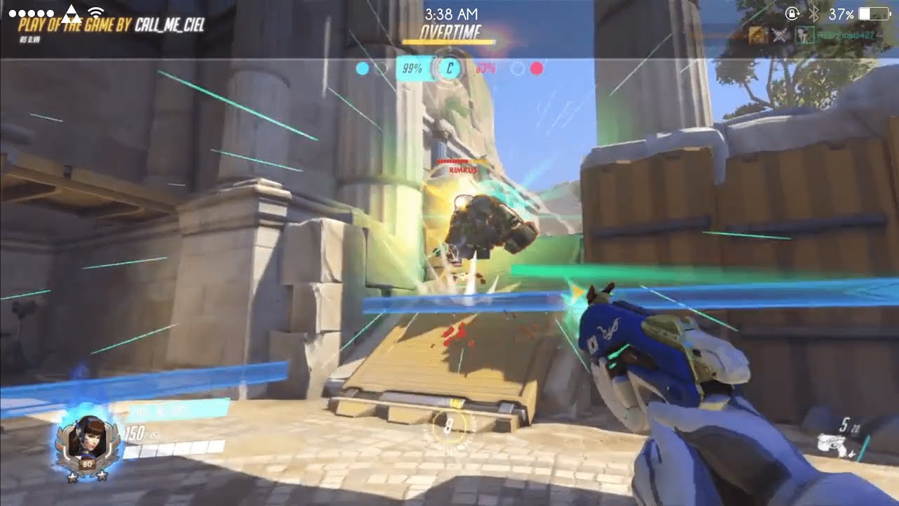 Overwatch "Iron Giant" gone horribly wrong (Enemy Reinhardt charges my ...