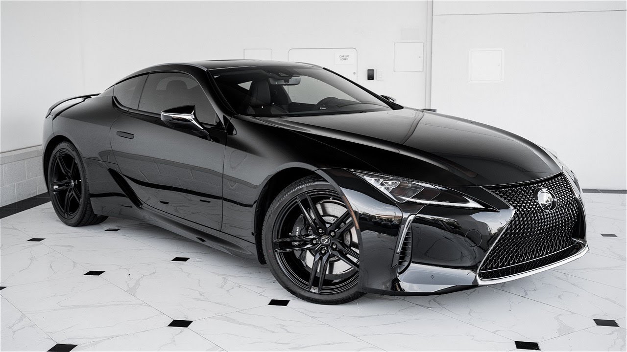 Obsidian on Black Alcantara and Saddle Tan 2021 Lexus LC 500 ...
