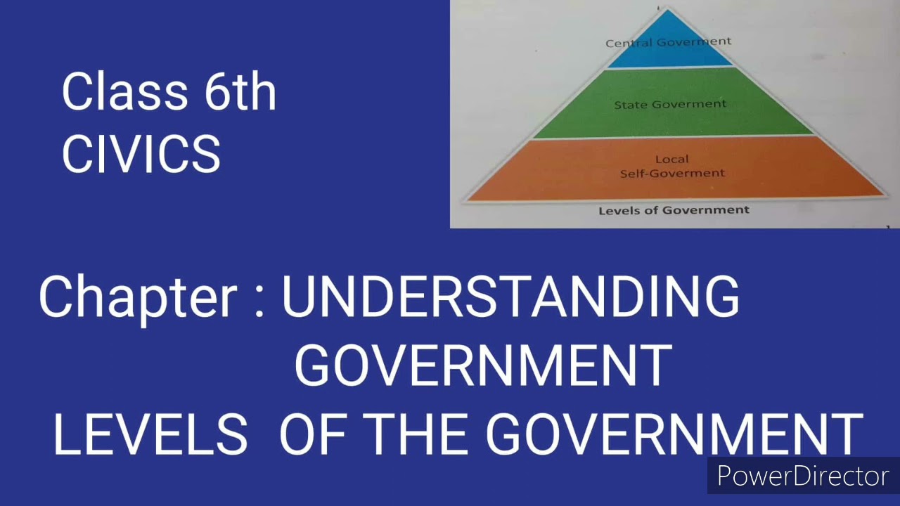 Class 6th/ Civics/ Topic: LEVEL S IF THE GOVERNMENT/ Chapter ...