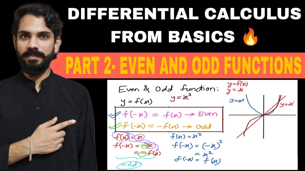 Differentiation Lecture 2 | Even and Odd Functions Explained with ...