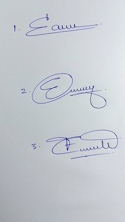 How to Sign the Letter E? ️ - YouTube