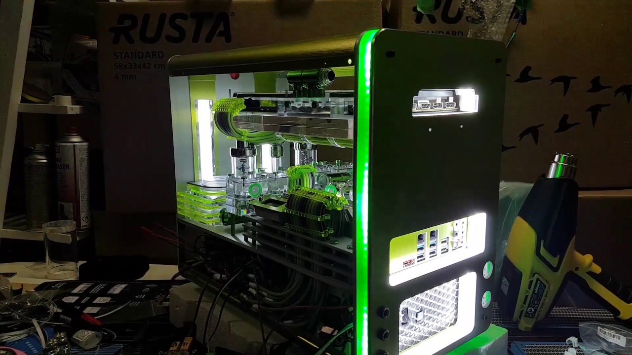Custom PC led test - YouTube