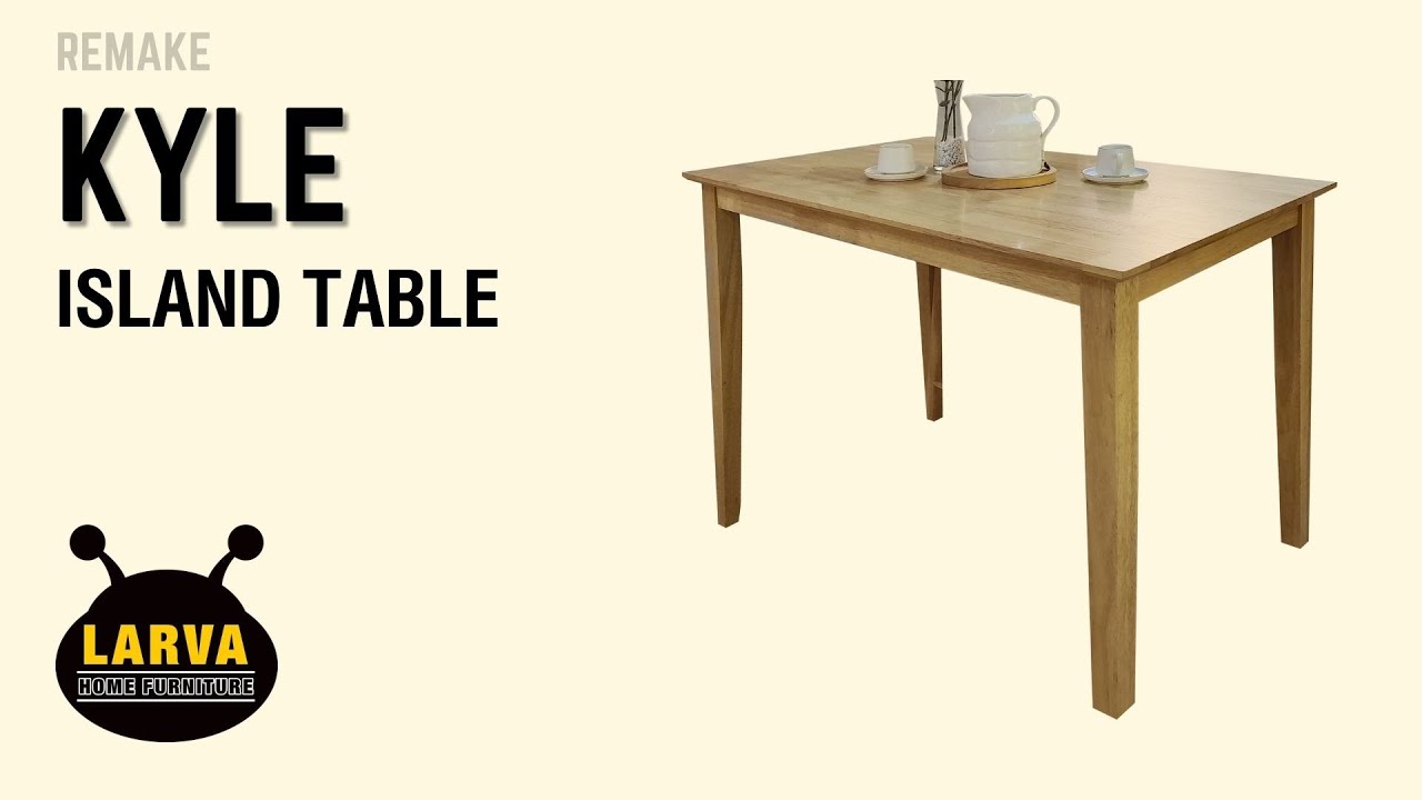 Kyle Island Table | Larva Home Furniture - YouTube