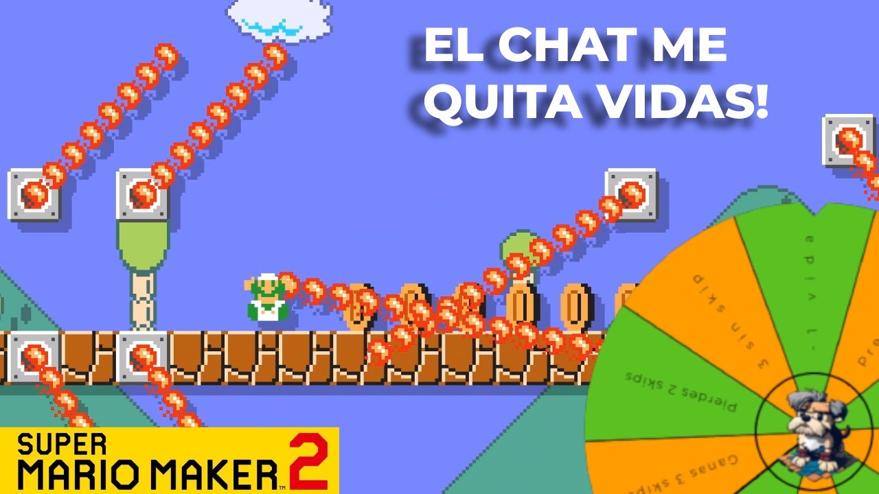 INTENTANDO 1000 NIVELES EN MARIO MAKER 2 PERO MI CHAT ME QUITA VIDAS 😡😖 ...