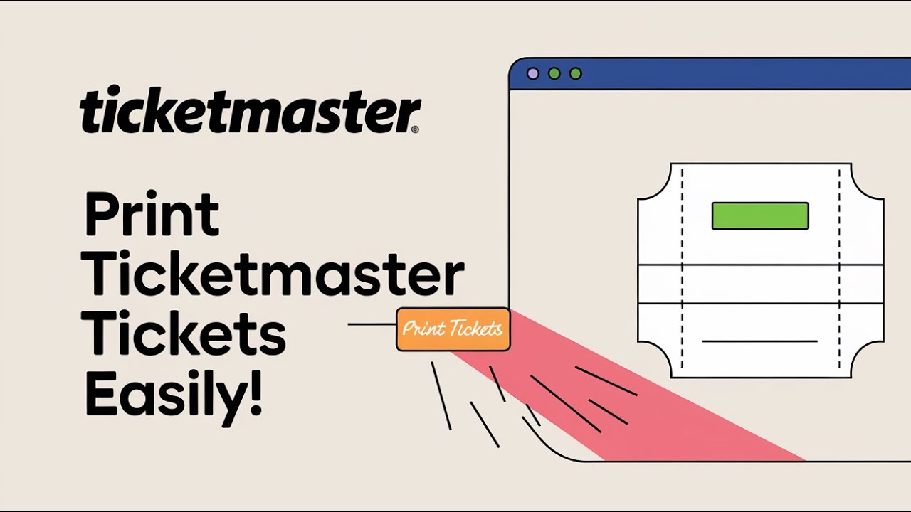 how to print tickets on ticketmaster | quick and easy guide - YouTube