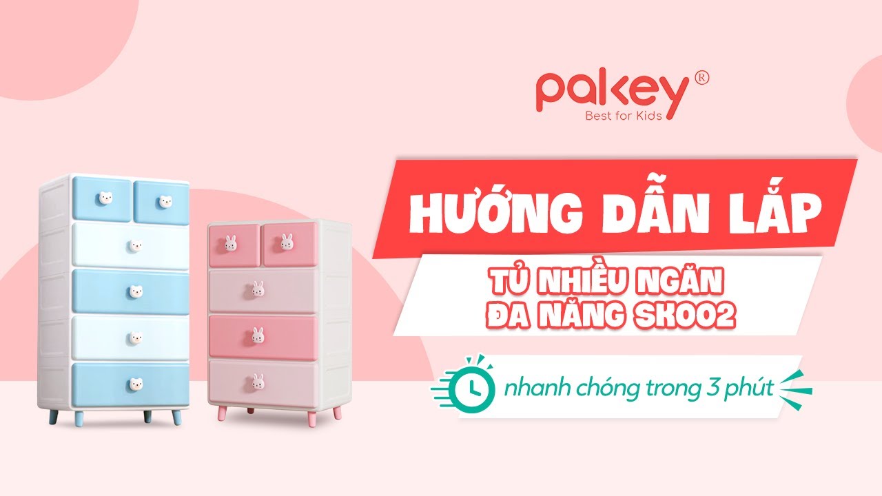 Lắp đặt tủ nhựa cho bé SK002 đơn giản và nhanh nhất - YouTube