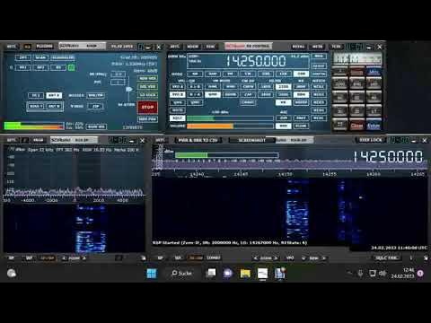 SDRplay RSP2pro second test with SDRuno and screen capture Windows 11 ...