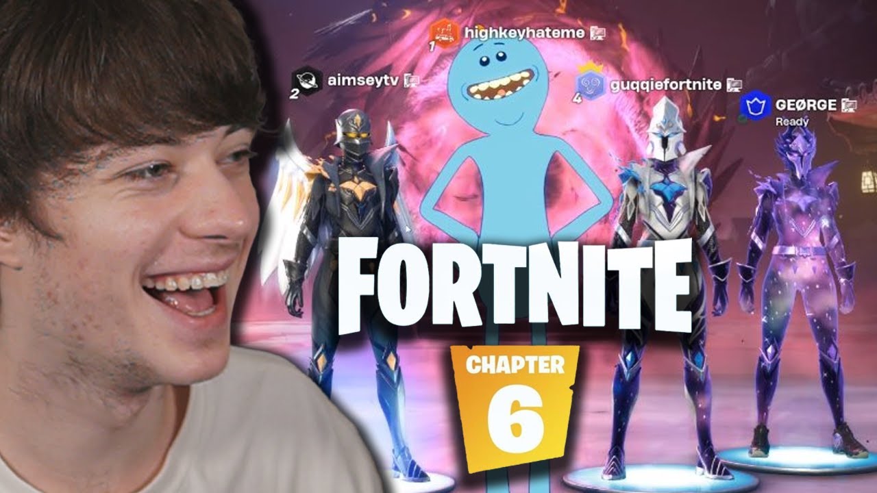 WE TRIED FORTNITE CHAPTER 6! (with Aimsey, Guqqie, Grog, Michela) - YouTube