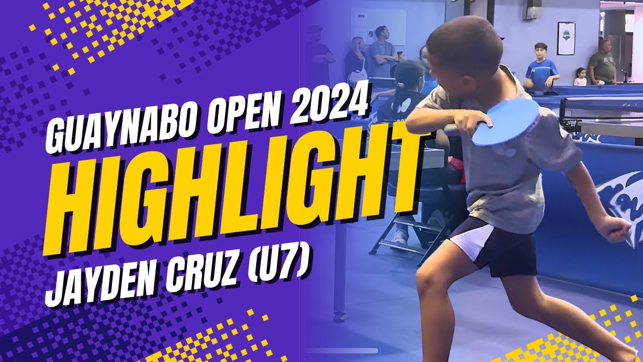 Jayden Cruz Highlights at Guaynabo Open 2024 🏓 - YouTube