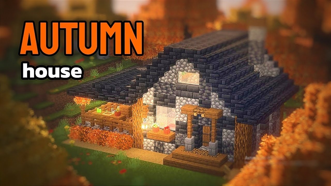 Minecraft Autumn House Tutorial🍂 - YouTube
