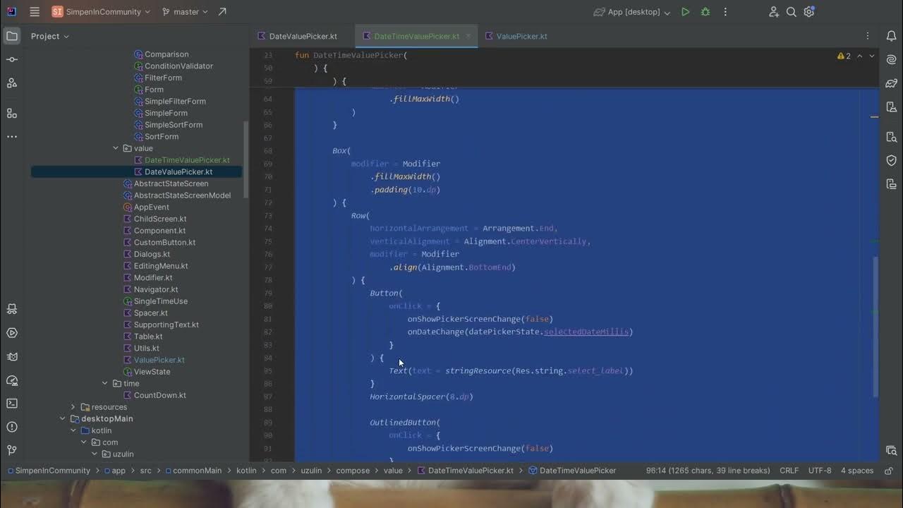 DateTimeValuePicker - Kotlin Compose Multiplatform Material3 - YouTube