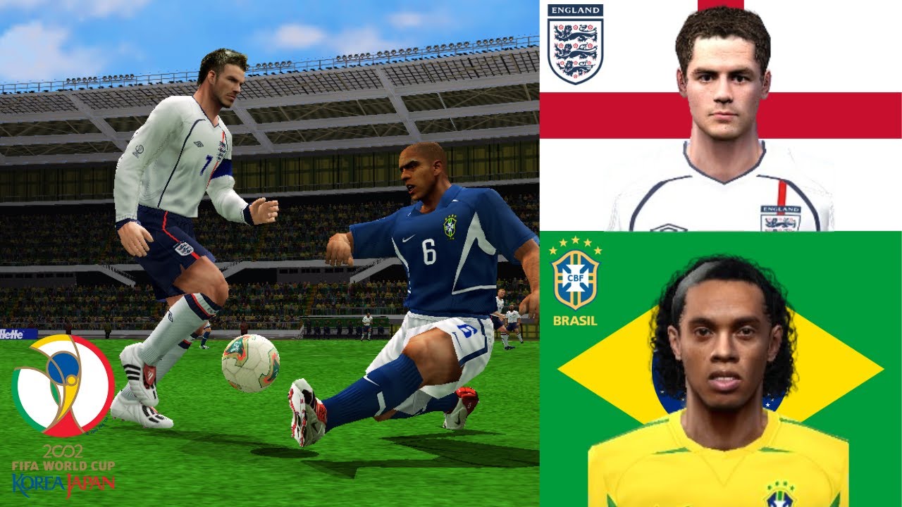 ⚽️ RECRIANDO JOGOS HISTÓRICOS | INGLATERRA v BRASIL (2002) 🎮 - YouTube