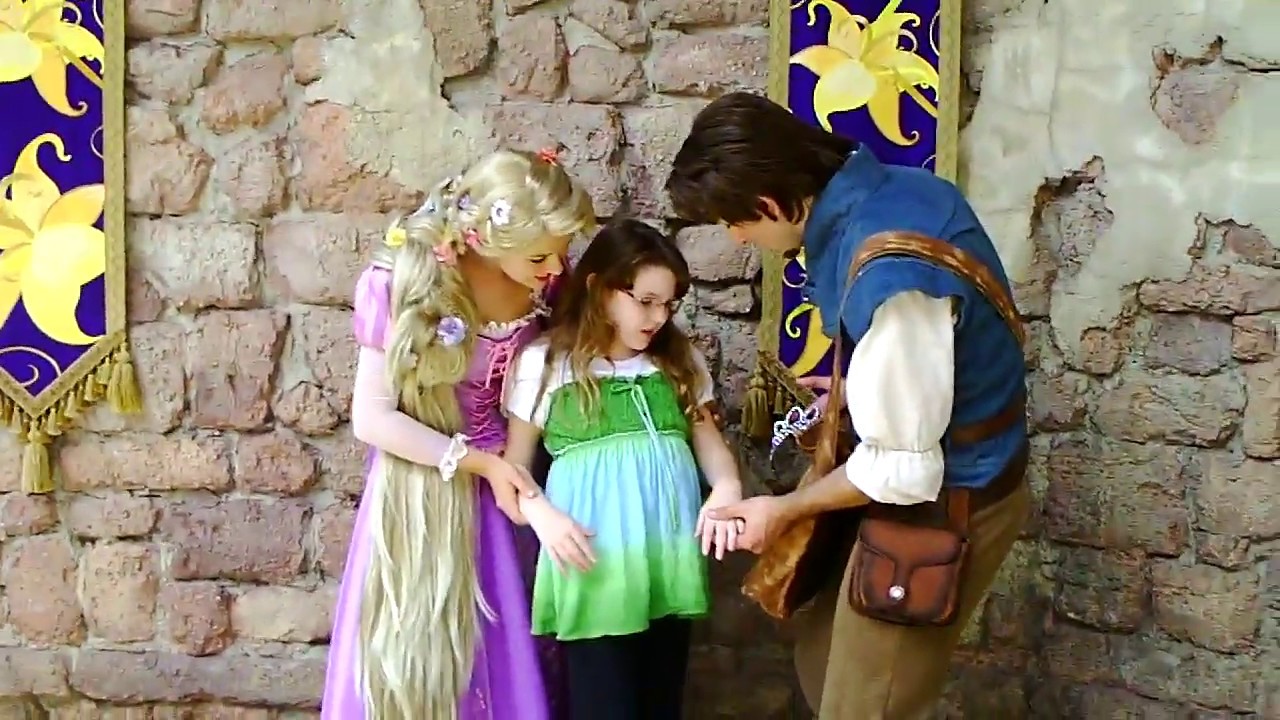 Amy with Rapunzel and Flynn - YouTube