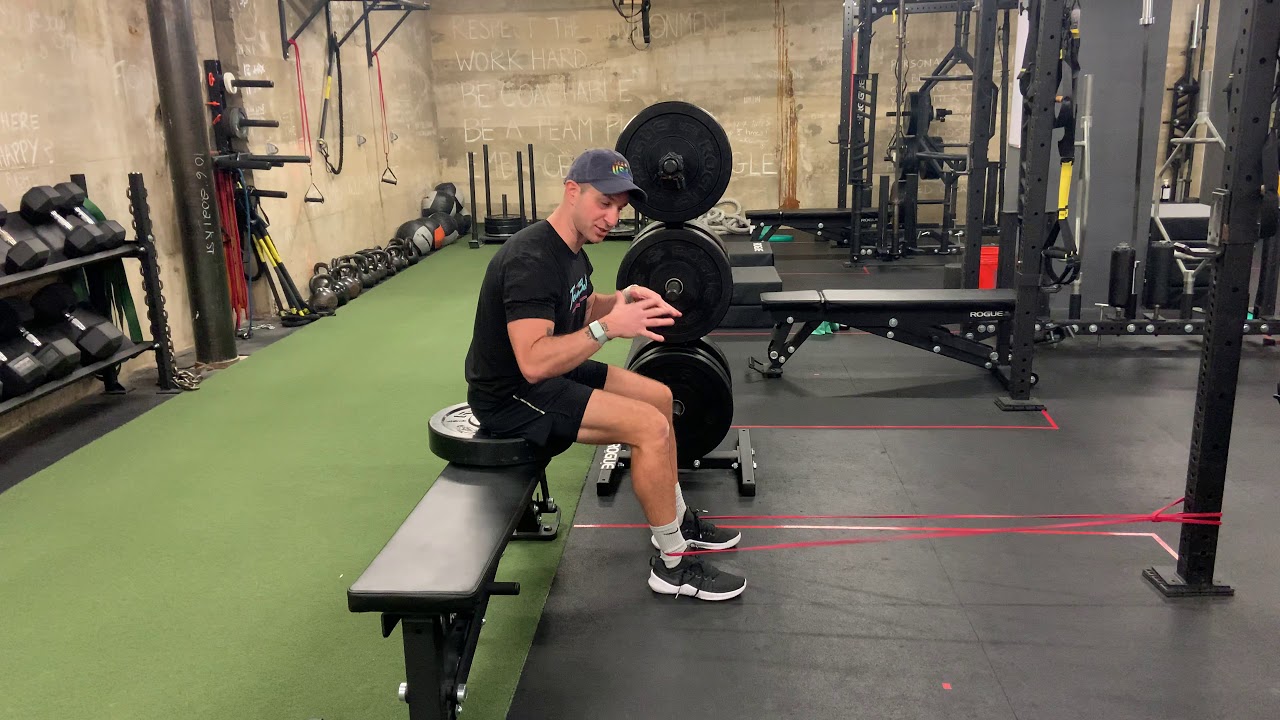 Resistance Band Seated Hamstring Curl - YouTube