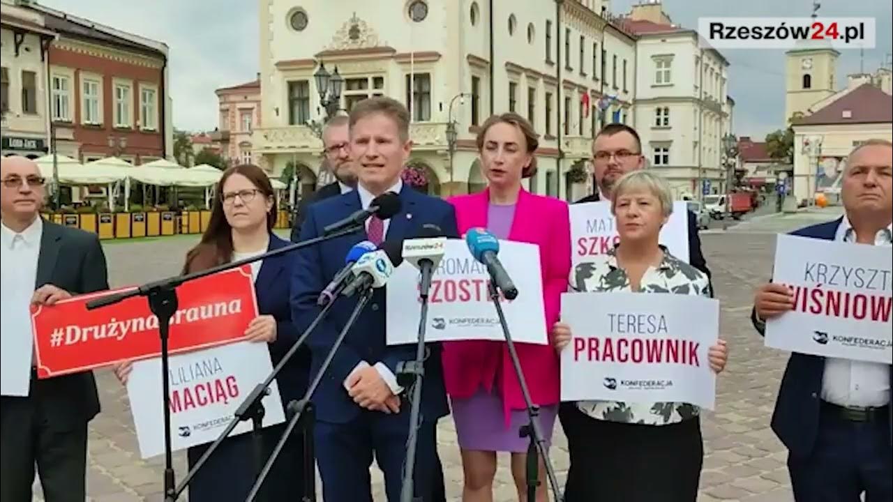 Konferencja posła Grzegorz Brauna - prezentacja kandydatów na Sejm RP z listy Konfederacji - YouTube
