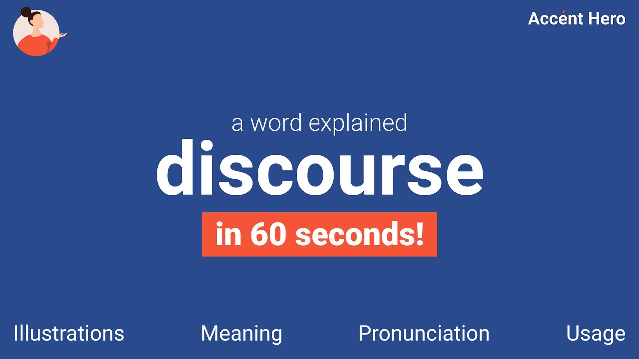 DISCOURSE - Meaning and Pronunciation - YouTube