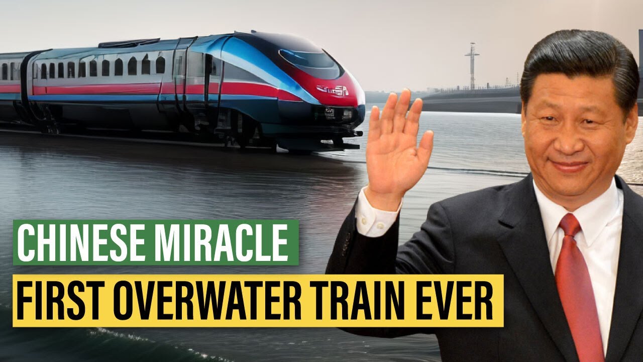 China is now home to the ONLY OVERWATER TRAIN in the WORLD - YouTube