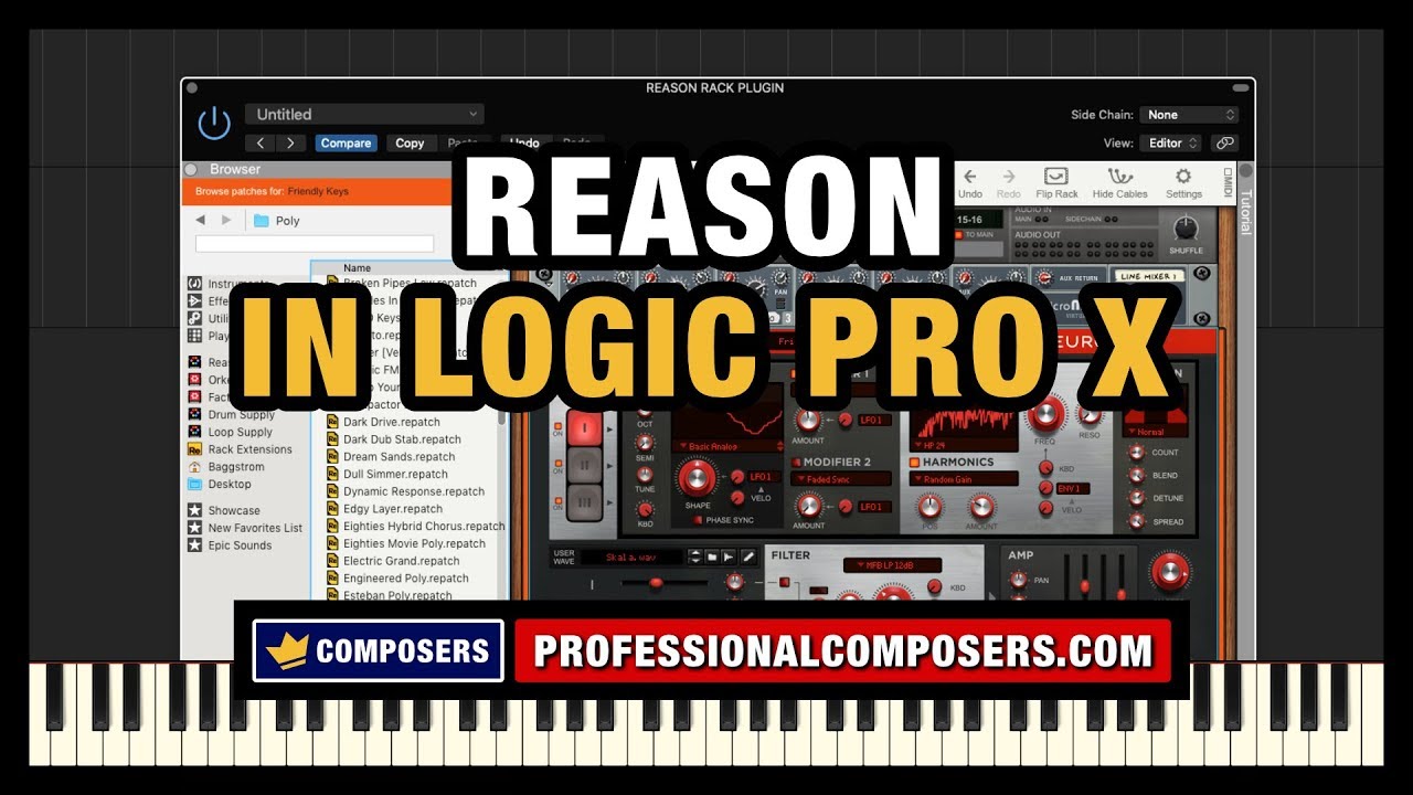 Reason Rack Plugin in Logic Pro X (a Dream come True) - YouTube