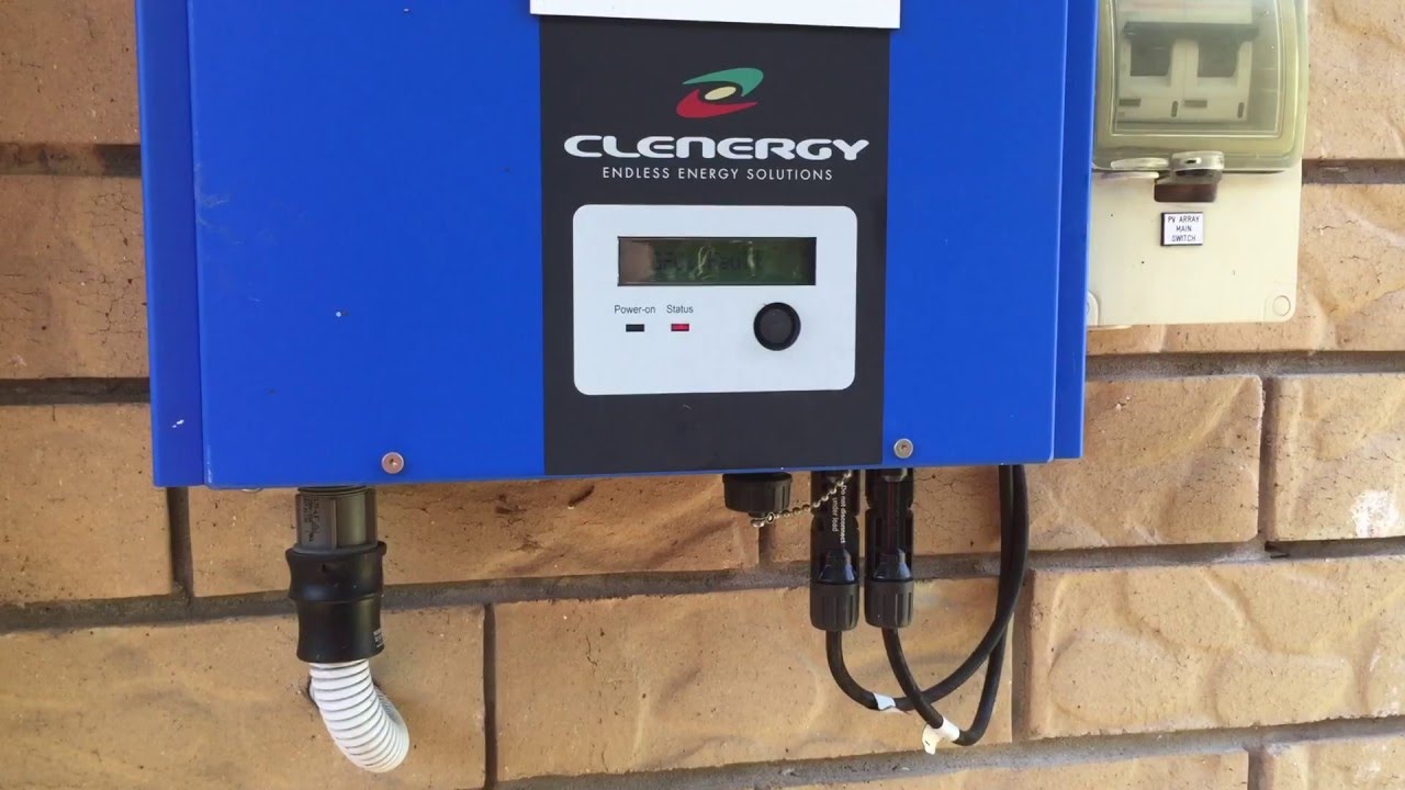 Clenergy Solar Inverter GFCI Fault - YouTube