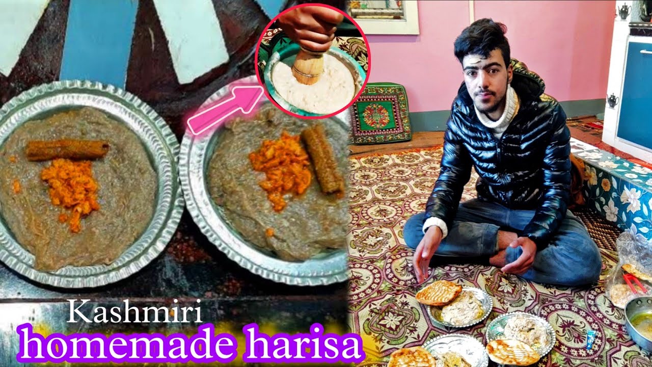 Making homemade harisa 😋 ️|| kashmiri famous dish recipe 2022 || harisa ...