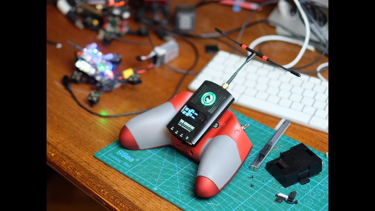 TBS Crossfire on the Frsky X-Lite - YouTube