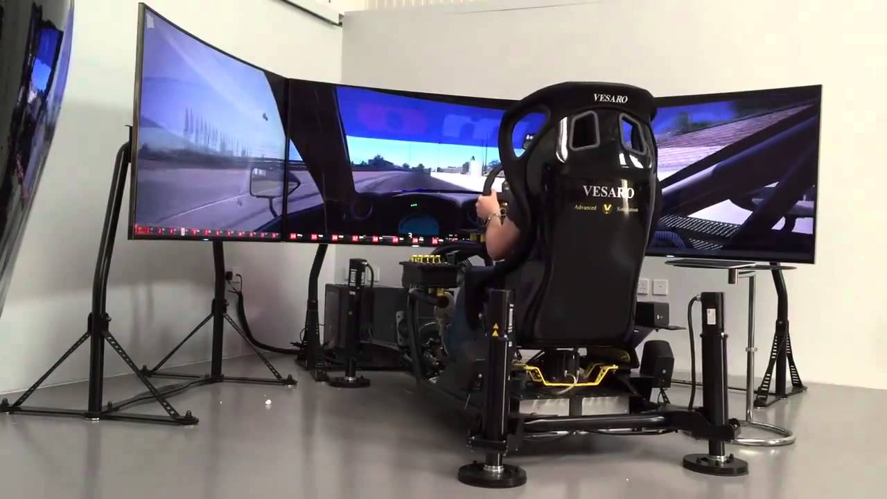 VESARO Advanced Racing Simulator in Action - YouTube