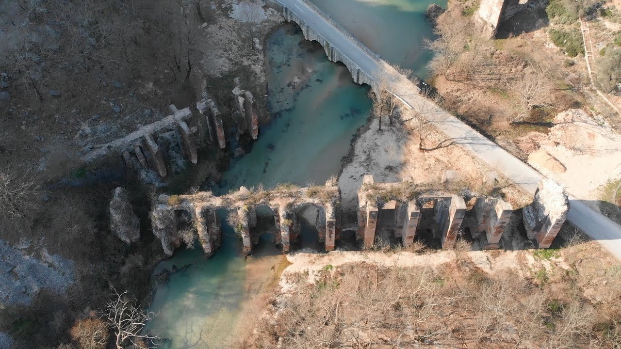 ΡΩΜΑΪΚΟ ΥΔΡΑΓΩΓΕΙΟ ΝΙΚΟΠΟΛΗΣ ΑΠΟ DRONE ΣΤΟΝ ΑΓ. ΓΕΩΡΓΙΟ - YouTube