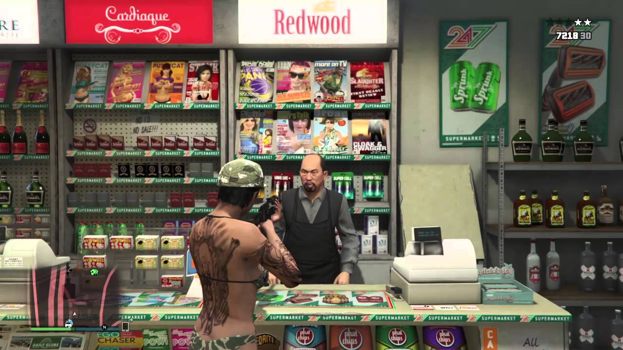 Proper way to rob a store - YouTube