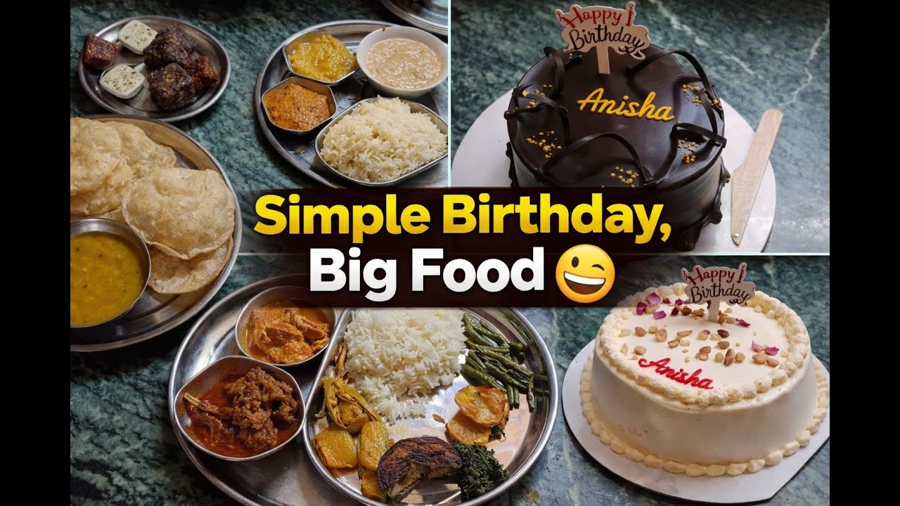Wife’s Birthday Vlog | Luchi, Mutton, Cake & Good Vibes 🎉 - YouTube