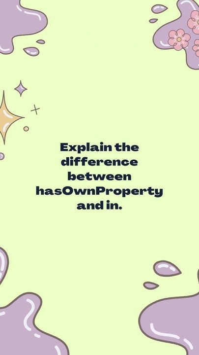 hasOwnProperty vs in 🤔 | JavaScript Explained #JavaScript #CodingTips # ...