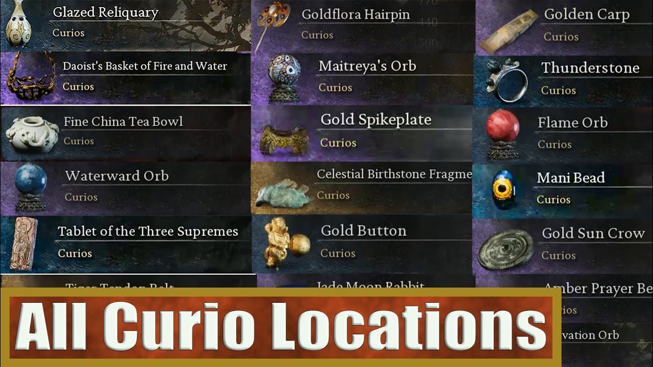 Black Myth Wukong: All Curio Locations - YouTube