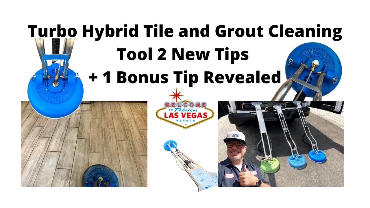 Turbo Hybrid Tile and Grout Cleaning Tool 2 New Tips + 1 Bonus Tip ...