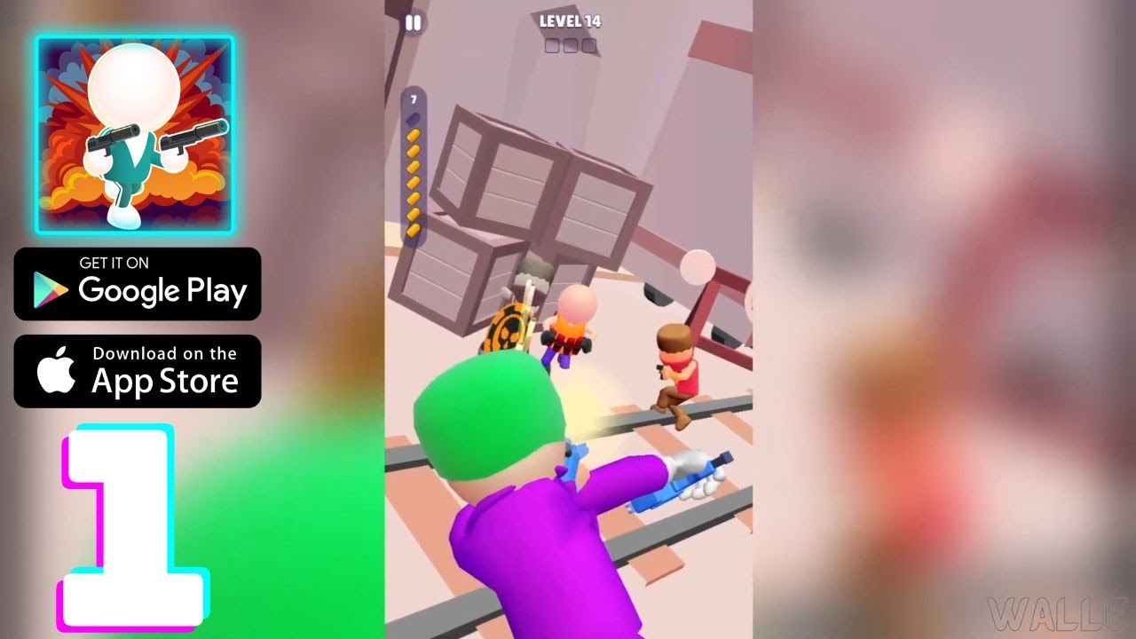 Gunshot Run - Action Shooter Gameplay Walkthrough Part 1 (iOS, Android ...