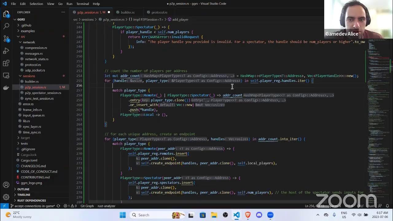 Creating a P2P web game in Rust - Day 4/5 - YouTube