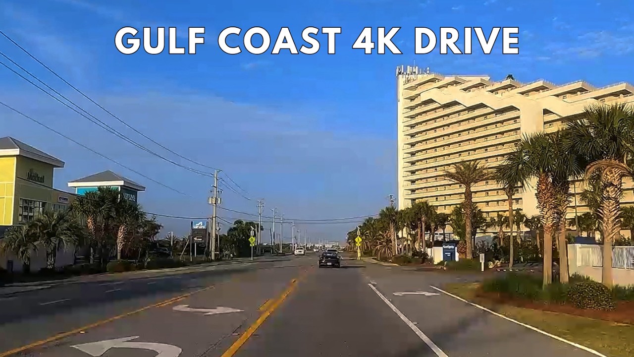Alabama & Florida 4K Scenic Drive | Gulf Shores to Perdido Key - YouTube
