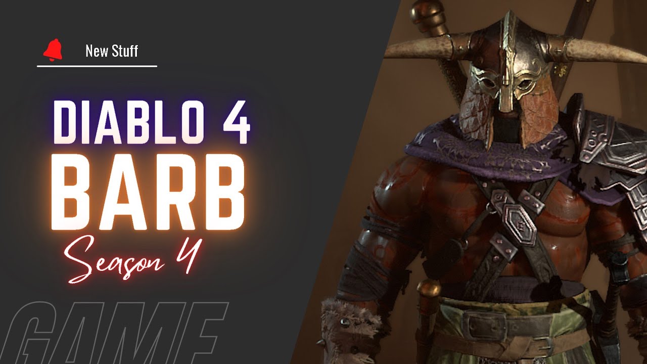 Season 4 Diablo 4 Barbarian new items and build info, Barb still ...