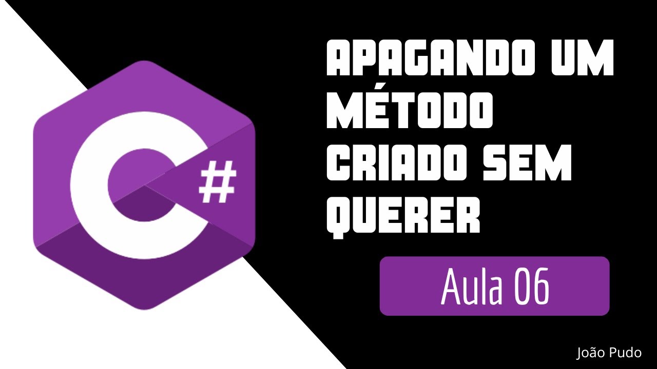 Aula06 ‐ Como apagar um método criado sem querer! - YouTube