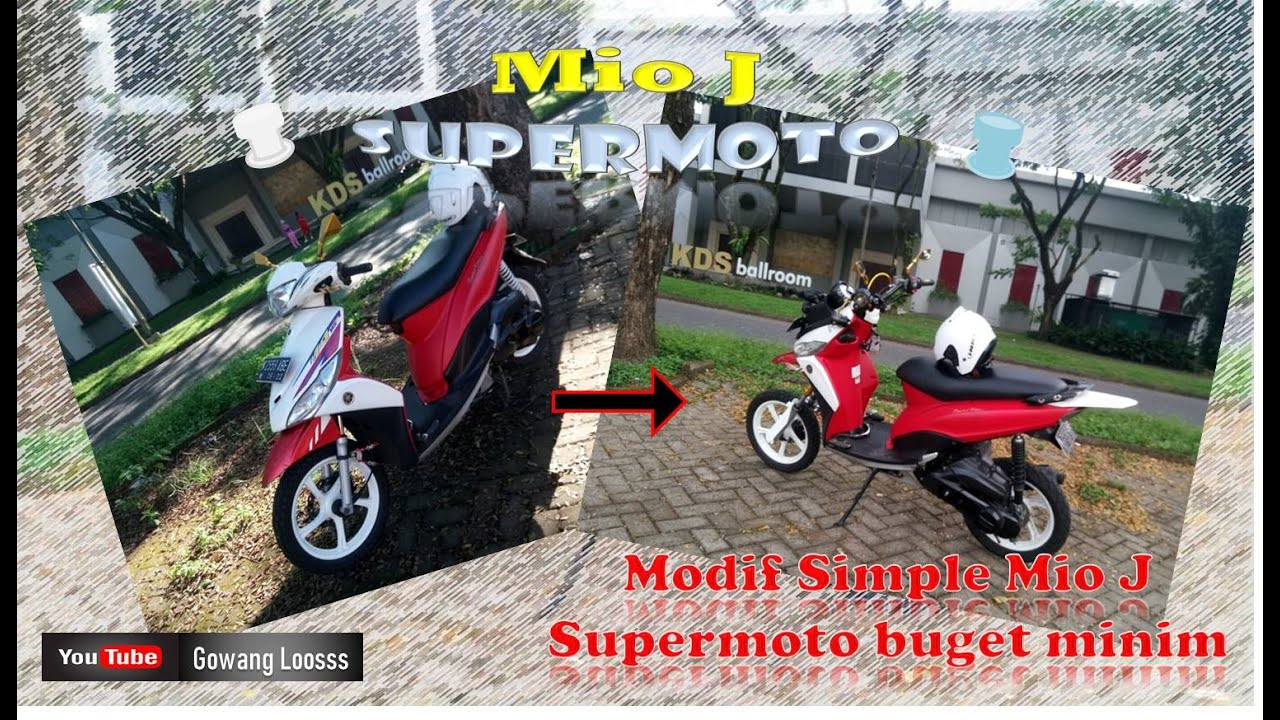 Mio J modif Supermoto - YouTube