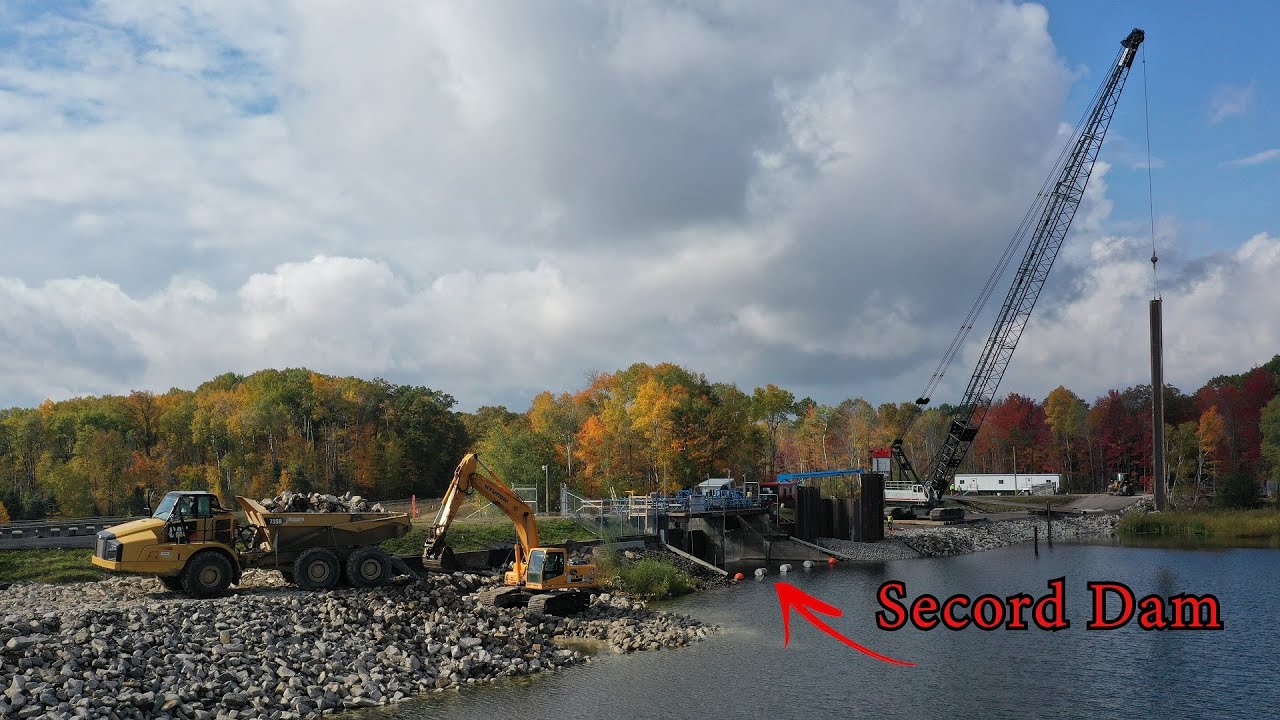 Secord Dam Update - Installing Sheet Pile! - Pull Ahead Projects - Dam ...