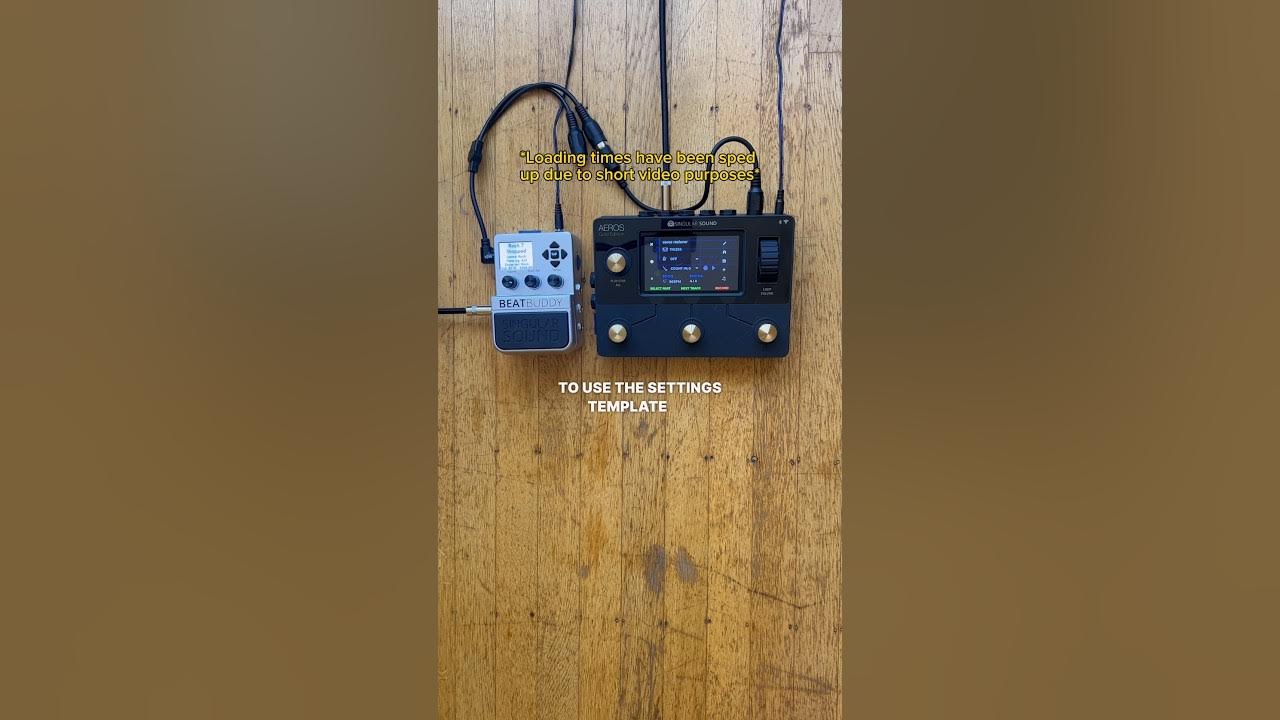 The Settings Template on the Aeros Loop Studio - YouTube