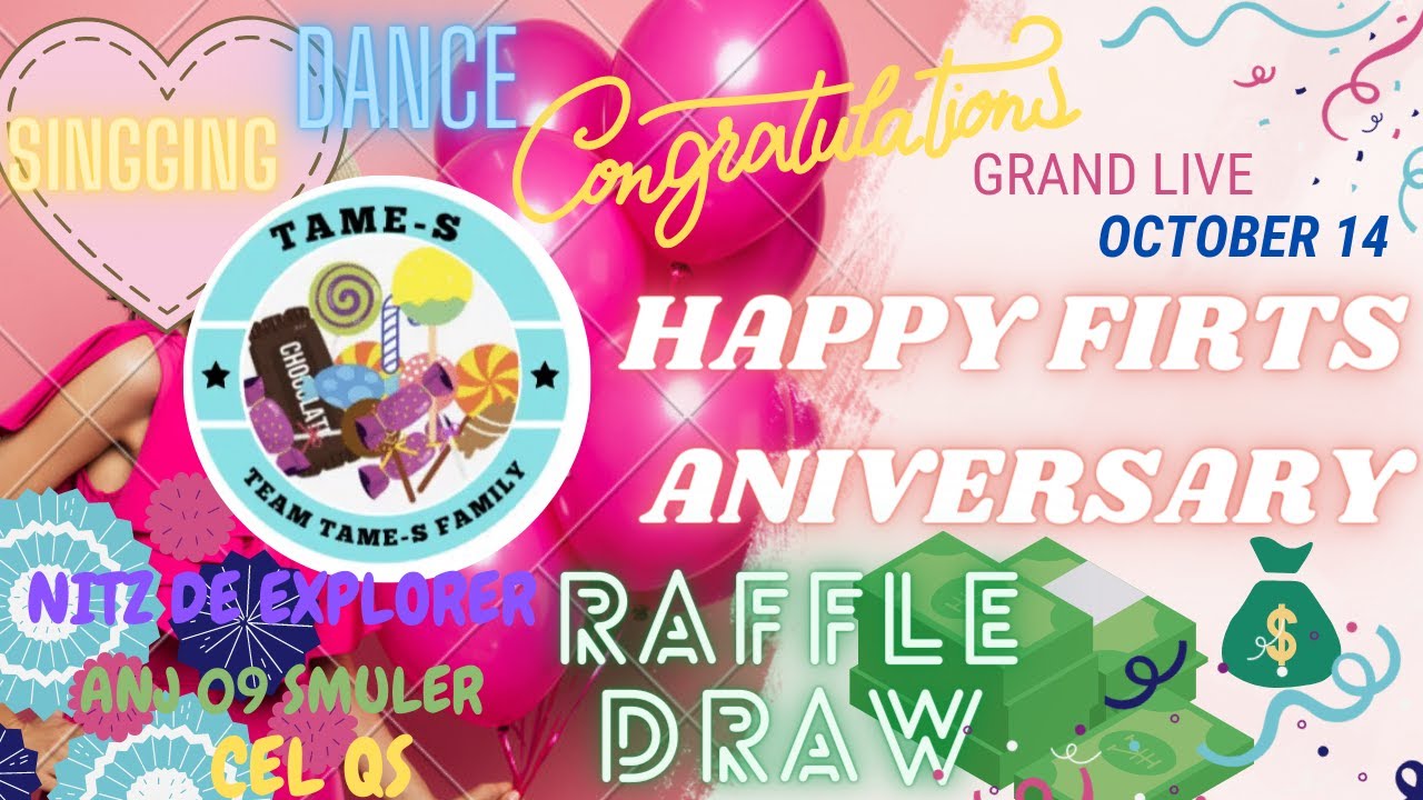 FIRTS ANNIVERSARY GRAND RAFFLE DRAW & SINGGING & DANCE CONTEST - YouTube