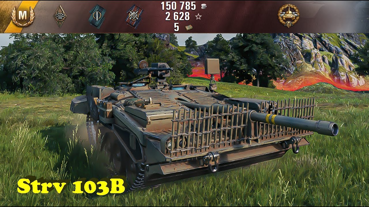 Strv 103B - World of Tanks UZ Gaming - YouTube