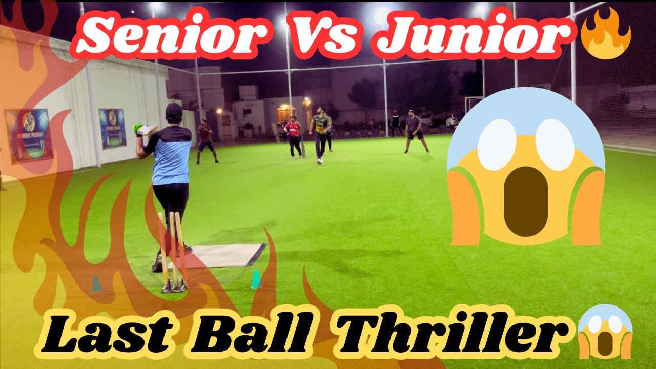 Last Ball Thriller 😱 Senior Vs Junior Battle 🔥 Kia Hum Yeh Match Jeet ...