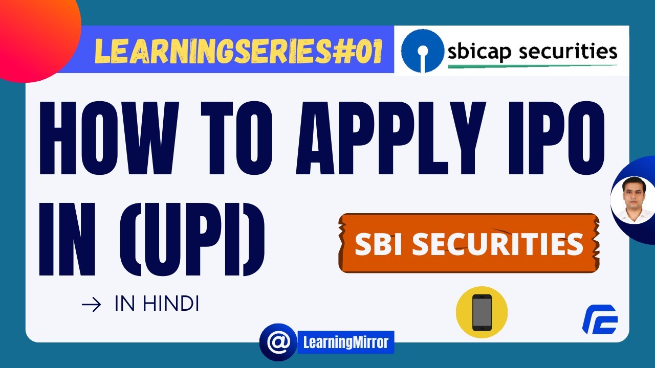 How to apply IPO in SBI Securities through UPI | SBI Securities Online ...