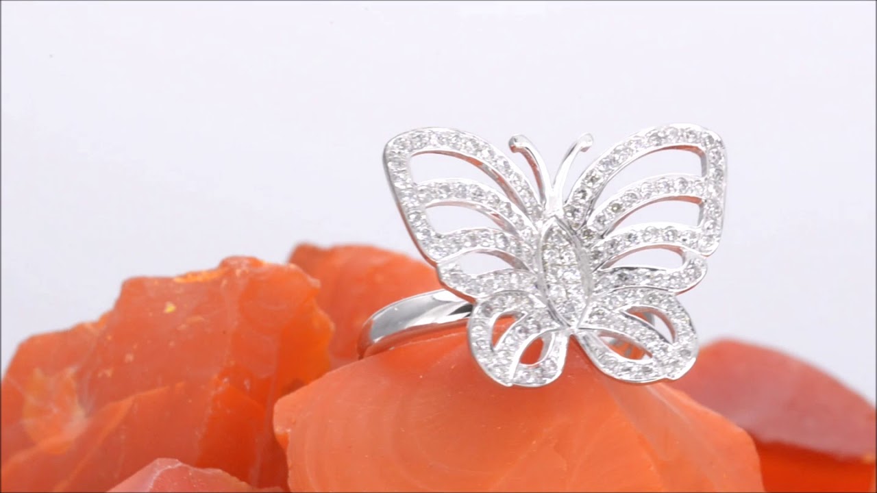 butterfly shaped diamond engagement ring mariah carey - YouTube
