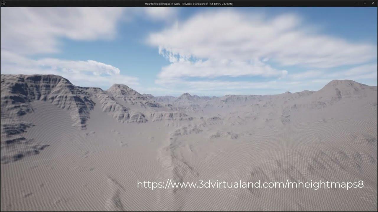 Unreal Engine 5.4 Mountain Heightmaps 8 - YouTube